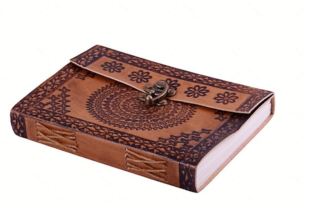 Personalized Leather Journal Blank Note Book Plain Papers Custom Style ...