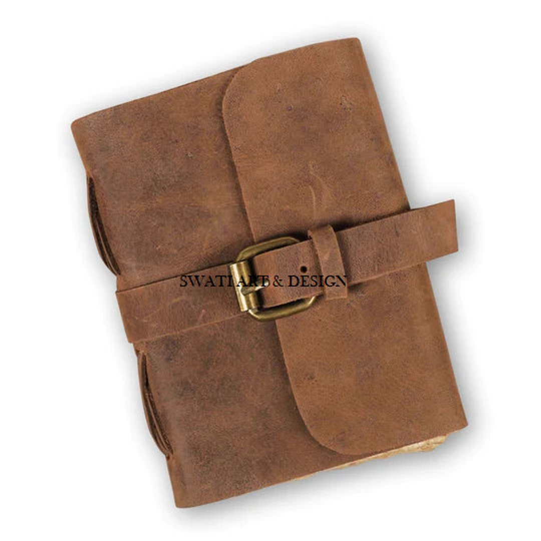 Vintage Leather Journal Handmade Antique Old Paper Leather Sketchbook ...