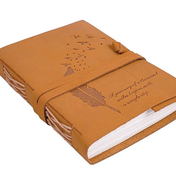 Feather Journal - Etsy