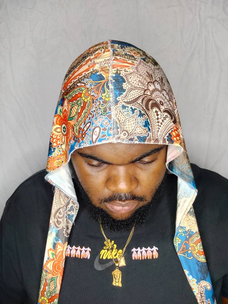 Silk Floral and Paisley Durag - Etsy