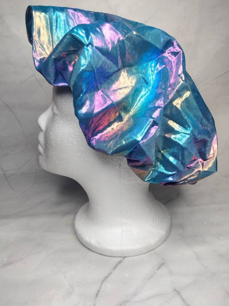 Silk Blue Holographic Bonnet - Etsy