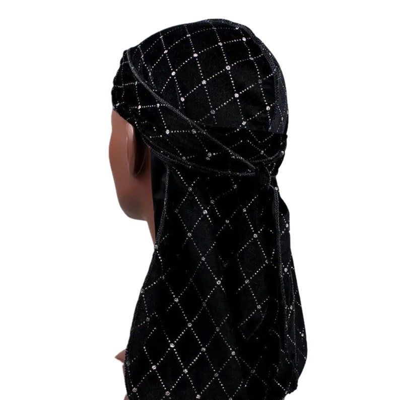 Velvet Diamond Studded Durag - Etsy