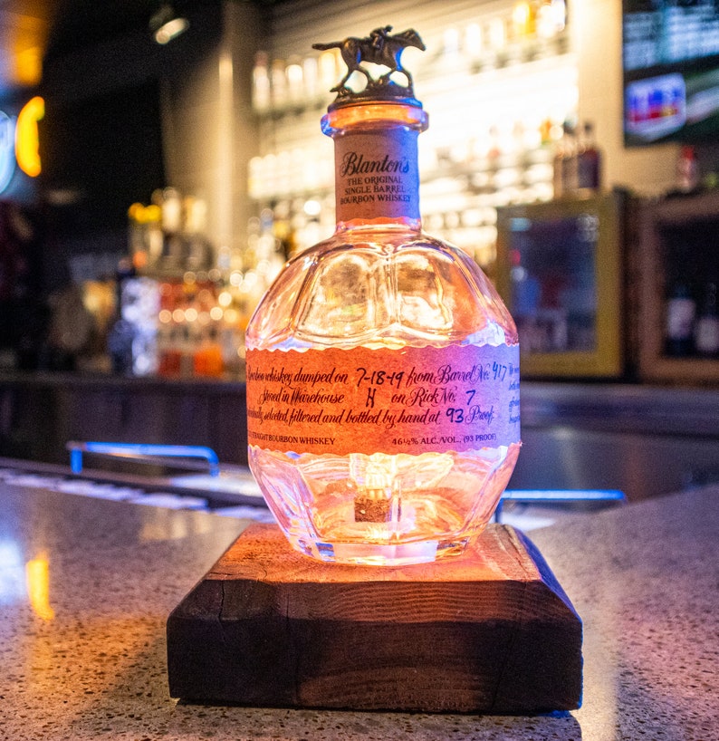 Horse Topper Bourbon Whiskey Lamp | Bourbon Gifts | Whiskey Decor | Man ...
