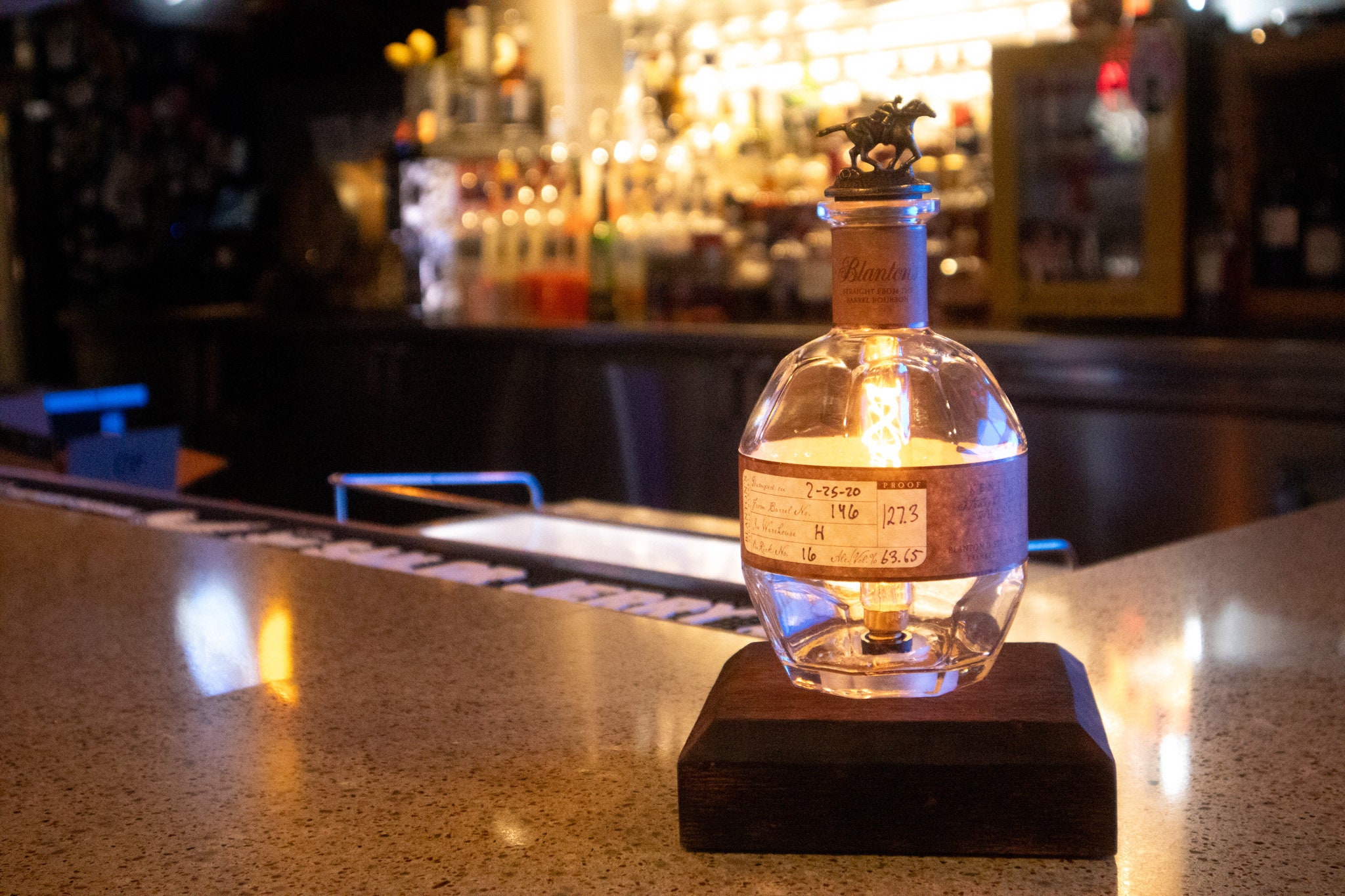 Horse Topper Bourbon Whiskey Lamp | Bourbon Gifts | Whiskey Decor | Man ...