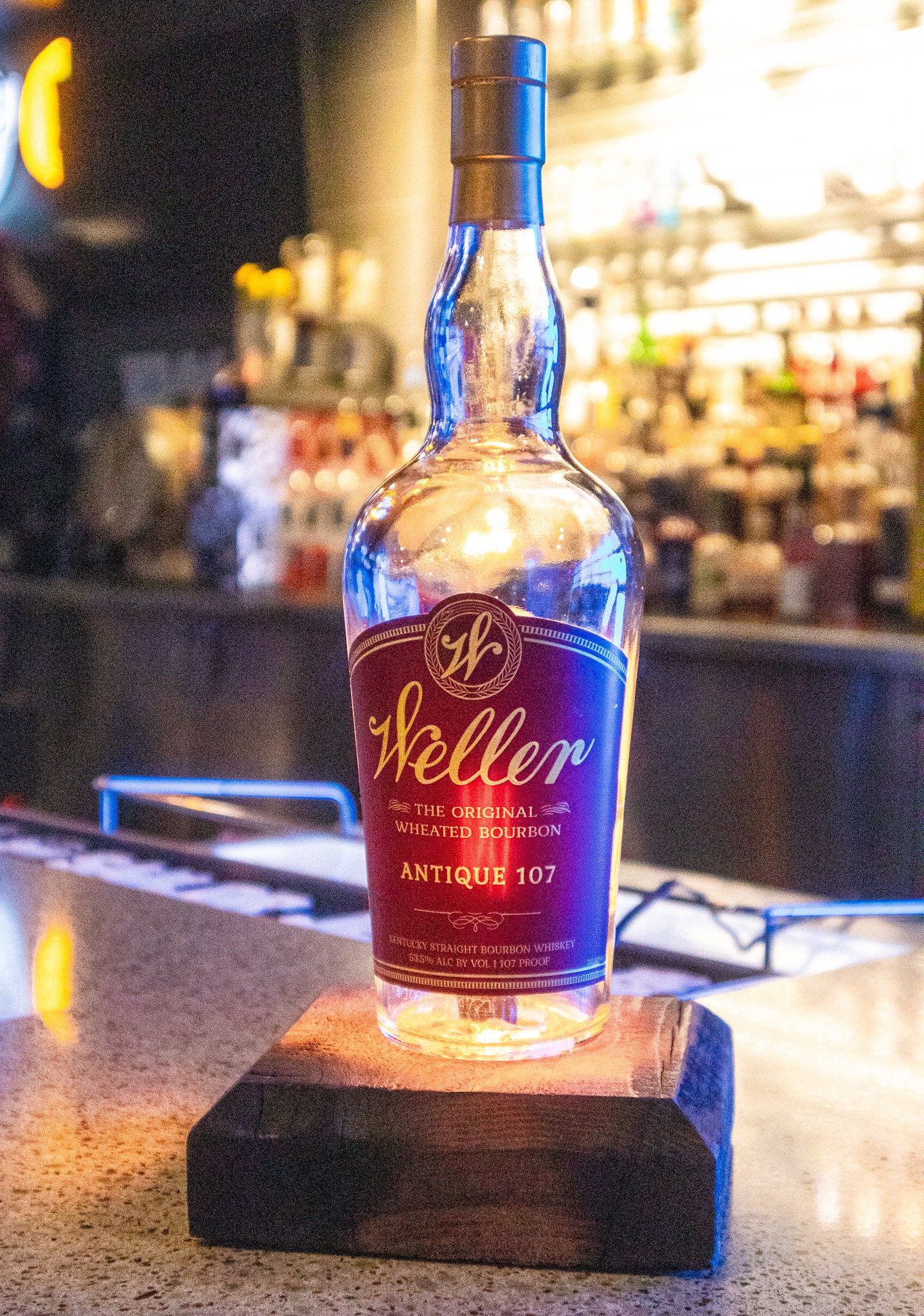 Weller Bourbon Whiskey Lamp | Bourbon Gifts | Whiskey Decor | Man Cave ...