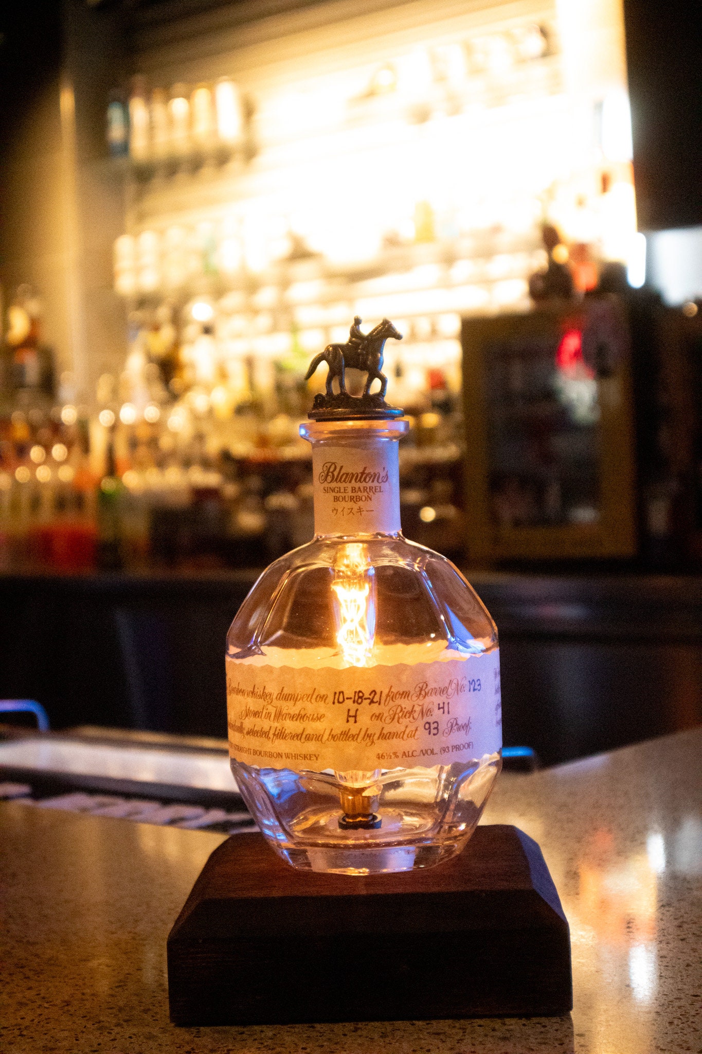 Horse Topper Bourbon Whiskey Lamp | Bourbon Gifts | Whiskey Decor | Man ...