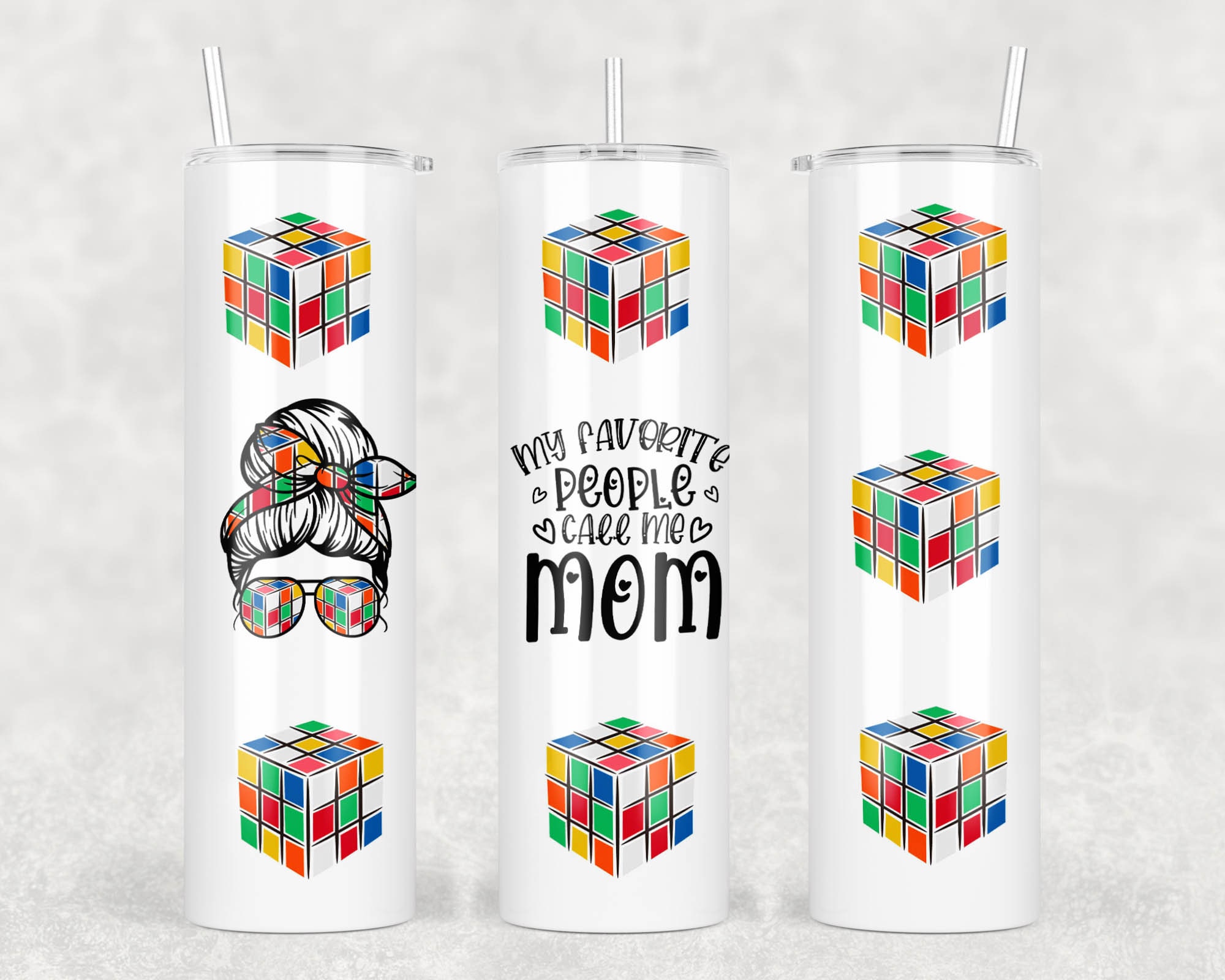 Rubik Cube Mom Mother's Day 30 Oz Skinny Tumbler - Etsy