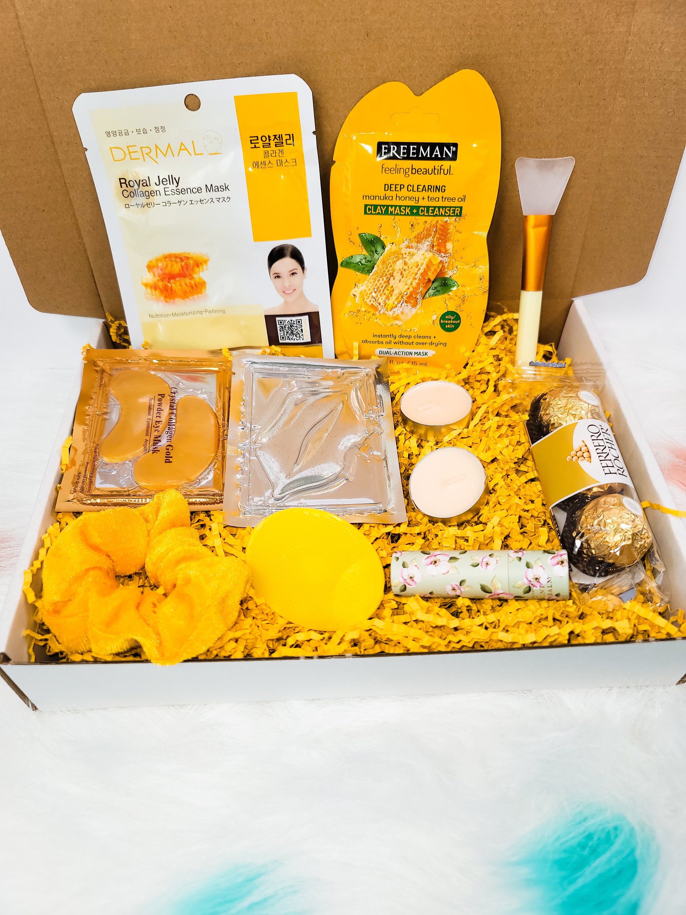 Facial Care Set, Self Care Gift Box for Her, Skin Care Set, Spa Box ...