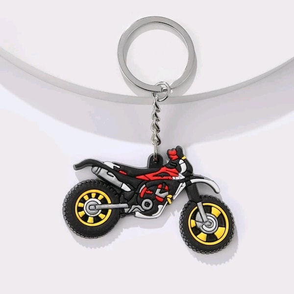 Motorcycle Keychain - Etsy