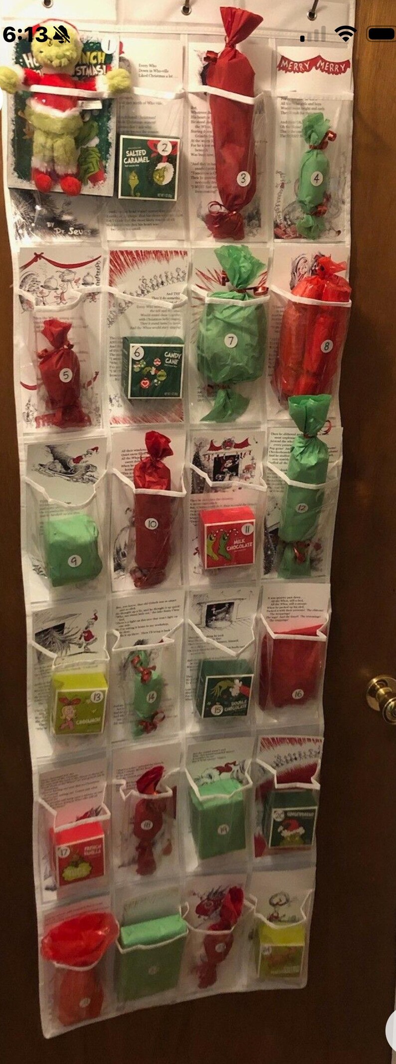 GIRLS POCKET Christmas Advent Calendar Box, 12/24 Days of Christmas ...