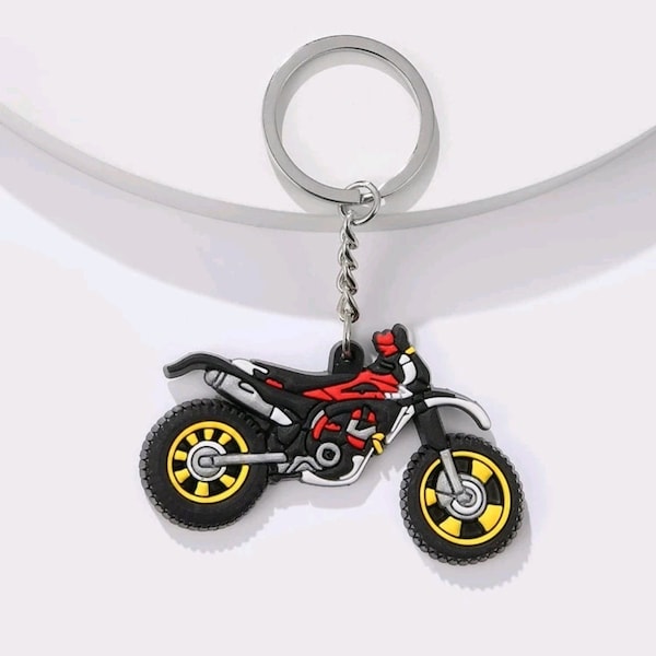 Motorcycle Keychain - Etsy