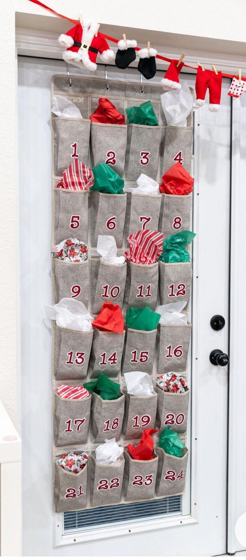 GIRLS POCKET Christmas Advent Calendar Box, 12/24 Days of Christmas ...