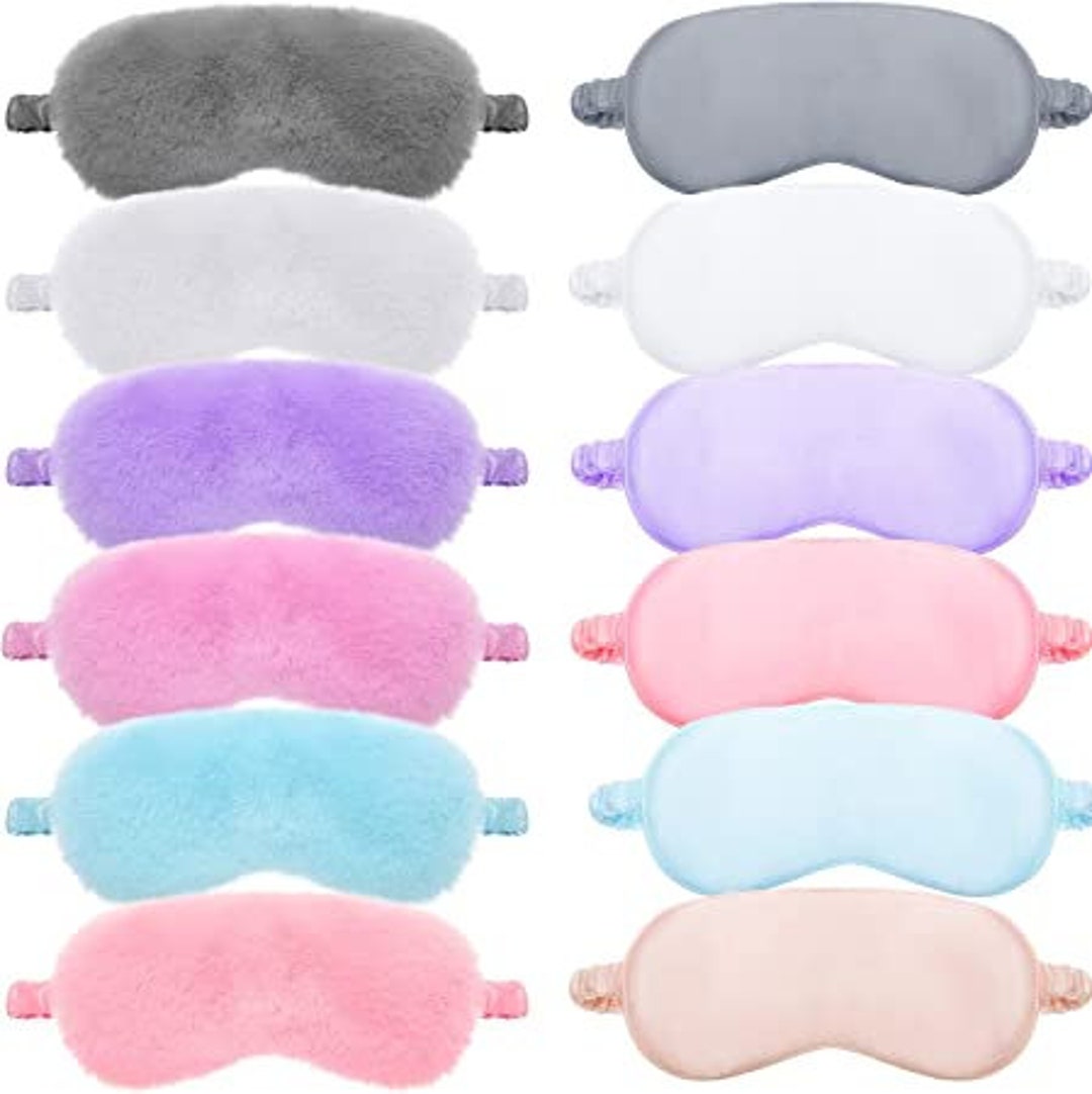 Plush/silk Eye Mask Soft Sleeping Blindfold Eye Cover Plush - Etsy