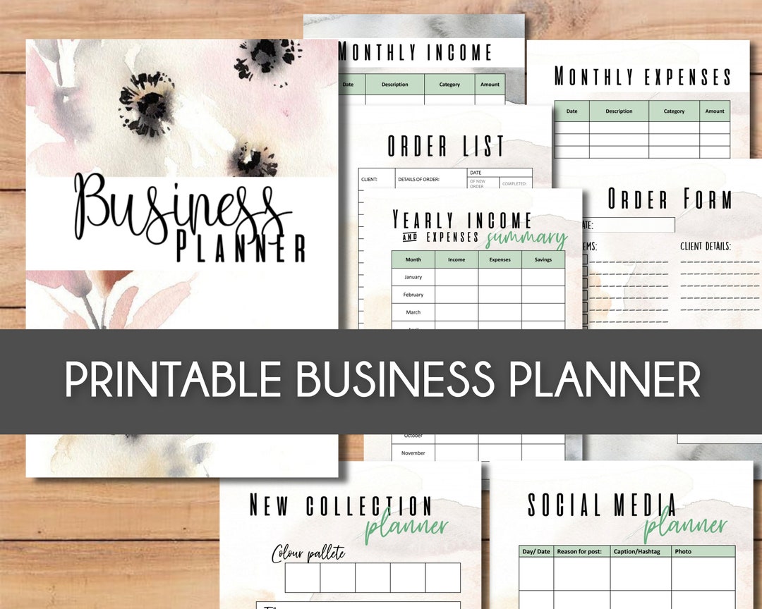 Business Planner Printable Creative Polymer Clay - Etsy