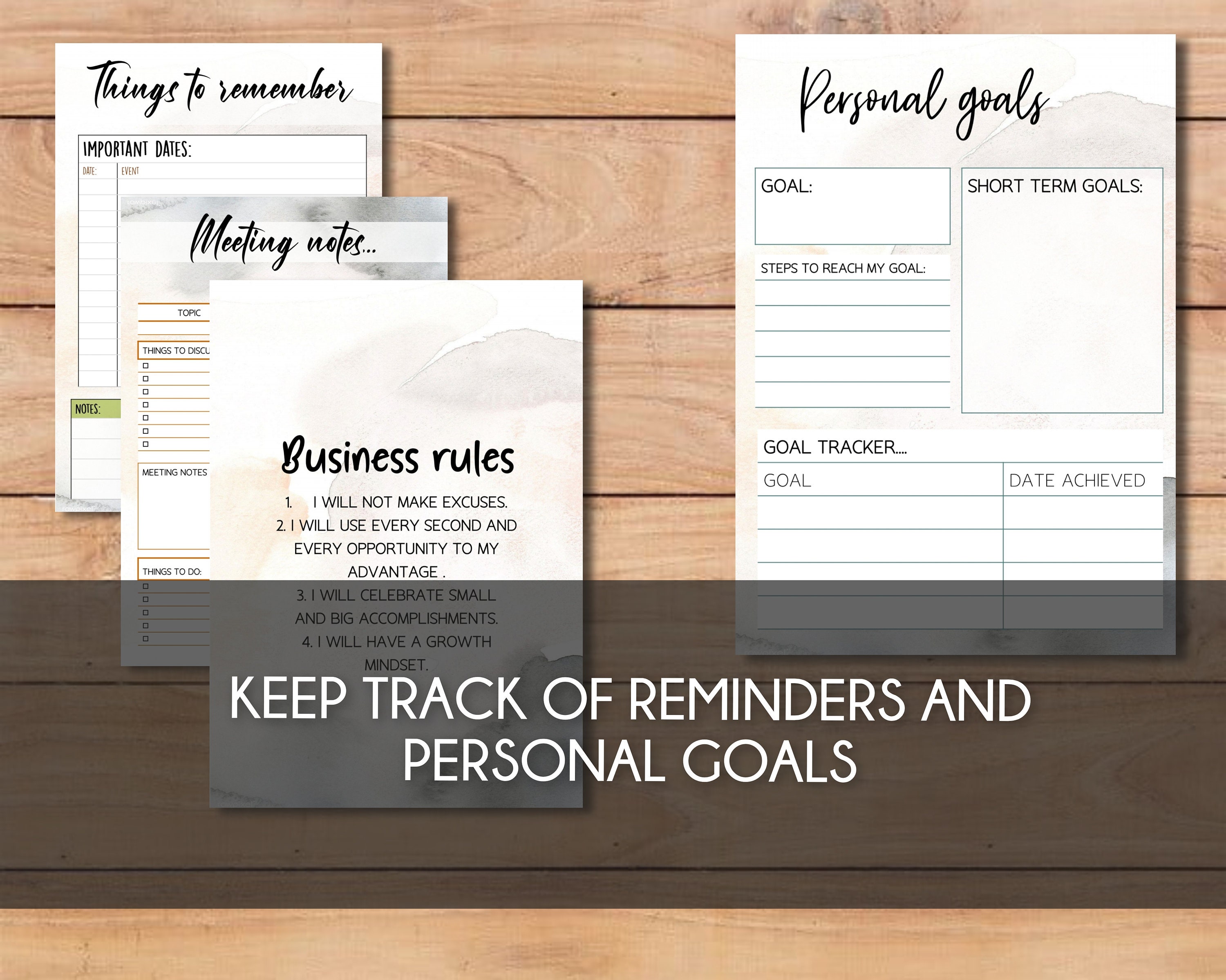 Business Planner Printable Creative Polymer Clay - Etsy