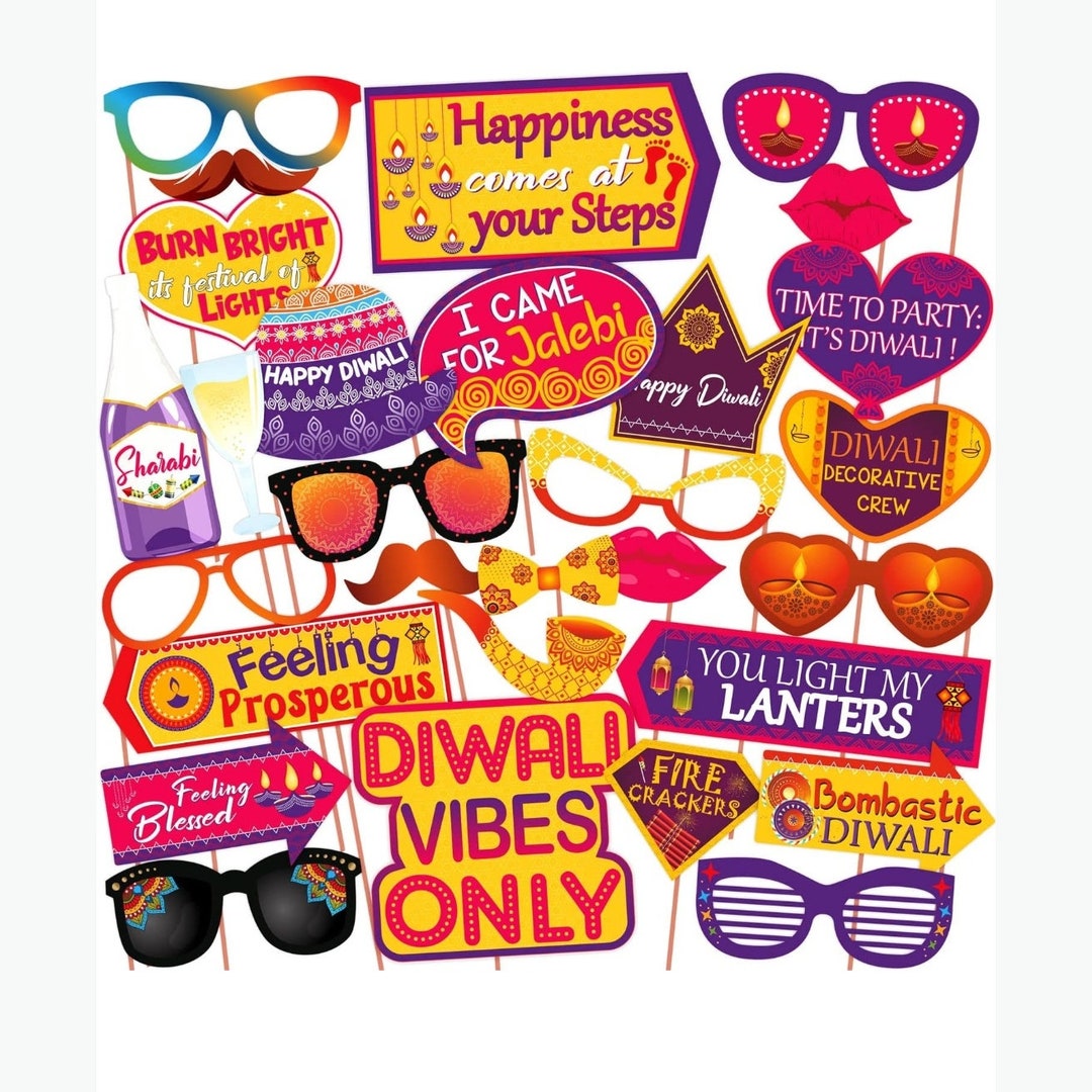 Diwali Decoration Happy Diwali Party Props Multi Colour - Etsy