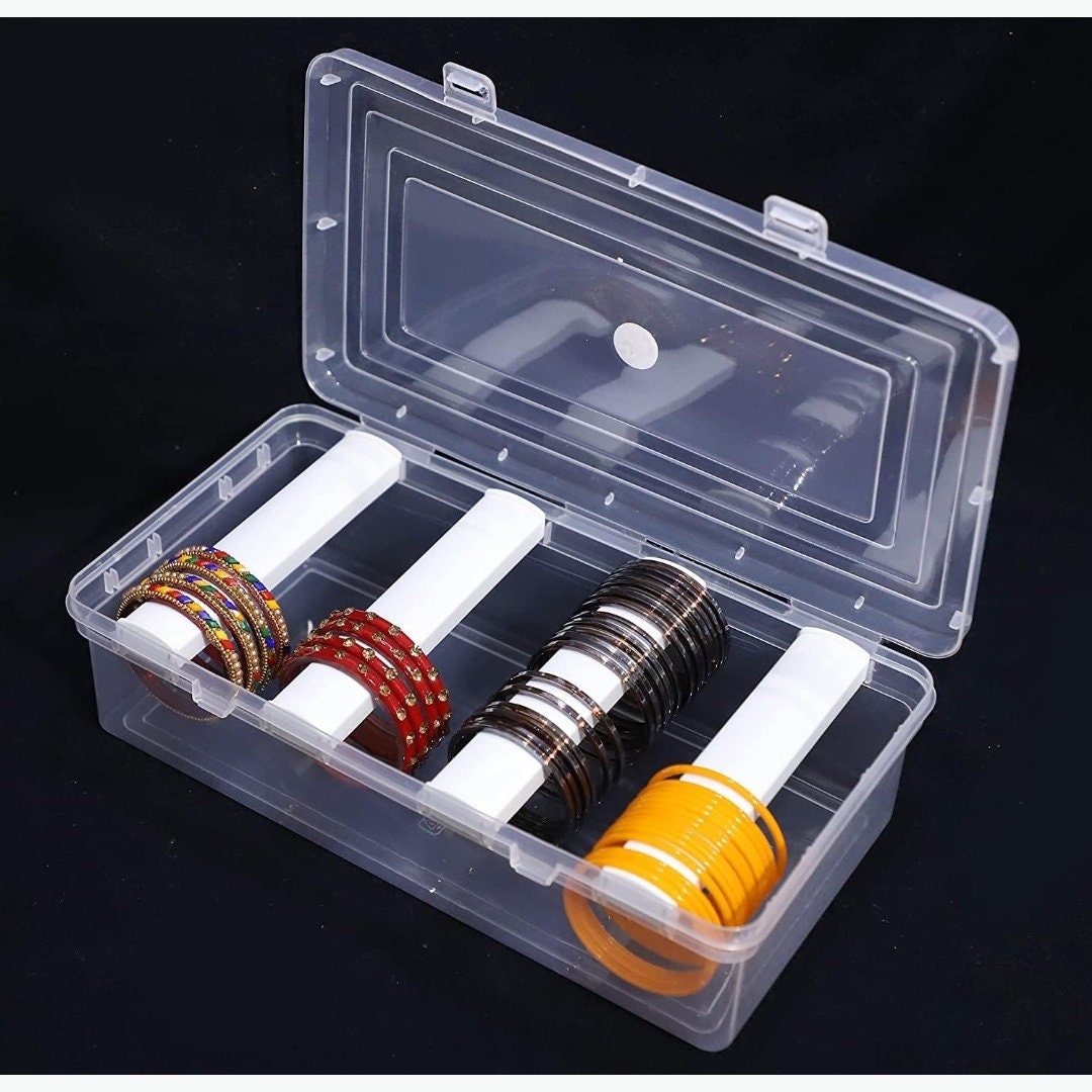 Bangle/storage Box With Plastic Adjustable 4 Rods - Etsy