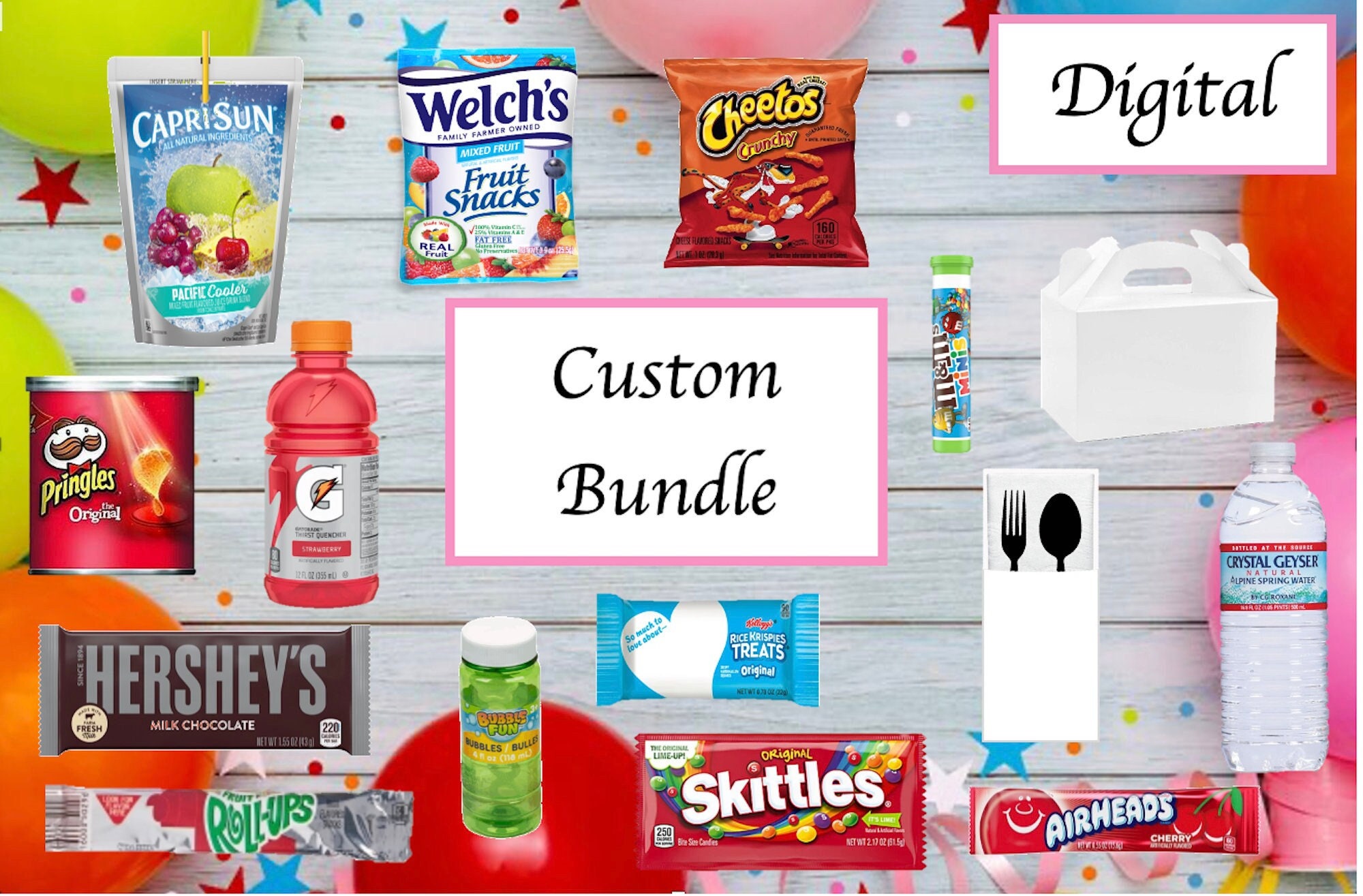 Custom Birthday Party Favors | Party Ideas | Personalized | Digital - Etsy