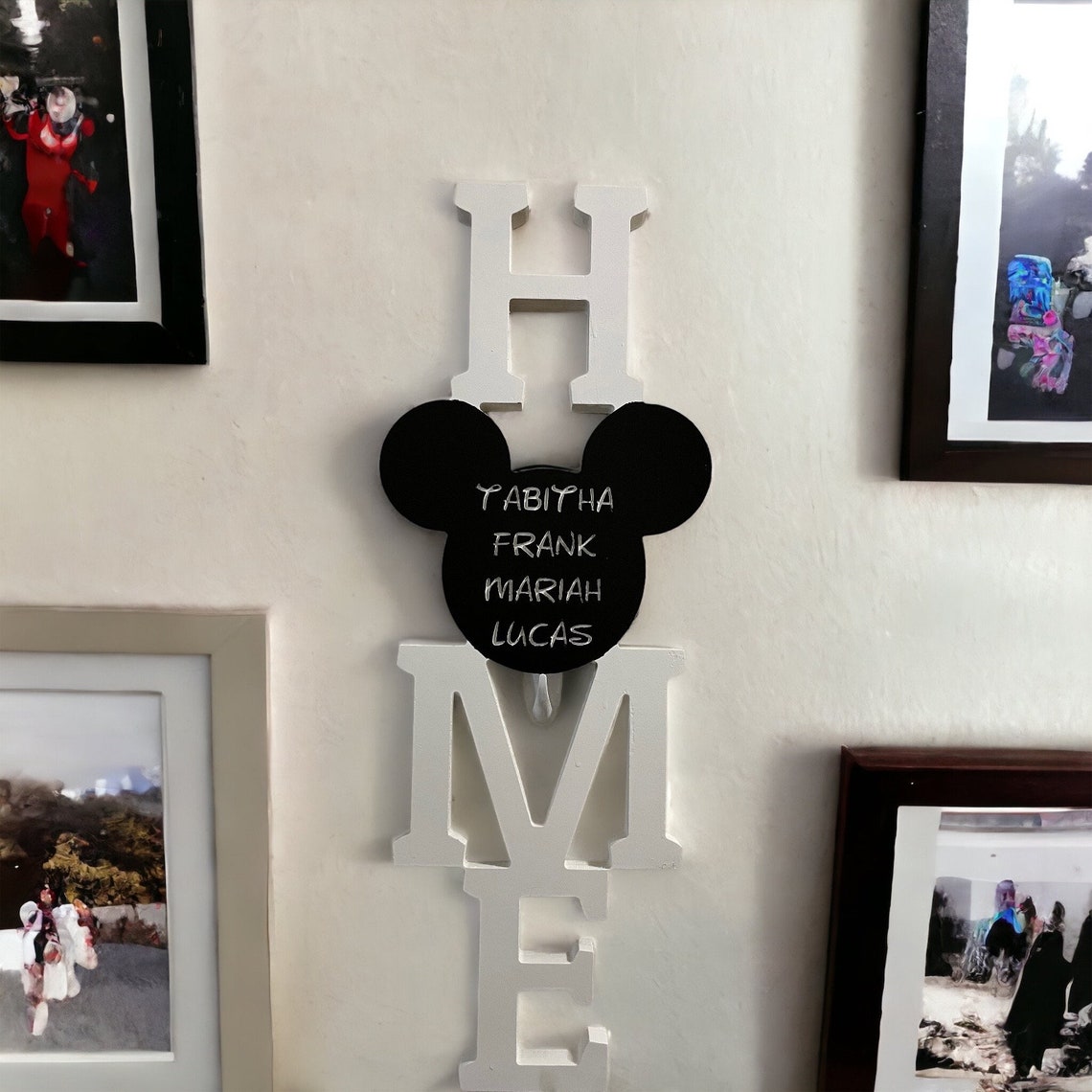 Personalized Mickey Mouse Wall Sign With Custom Names Unique - Etsy