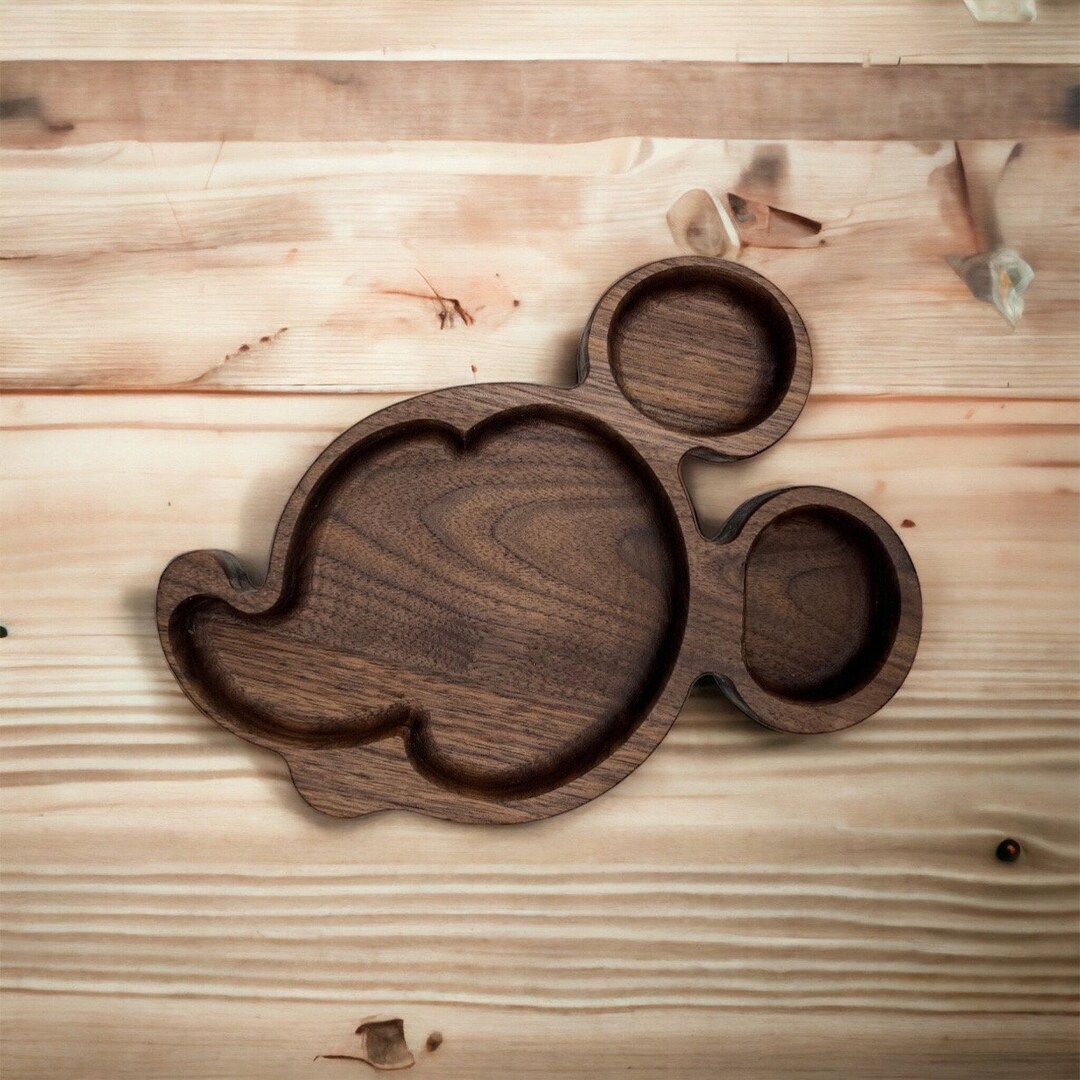 Mickey Mouse Bowl Handmade Wooden Mickey Mouse Shaped Bowl Mickey Mouse ...