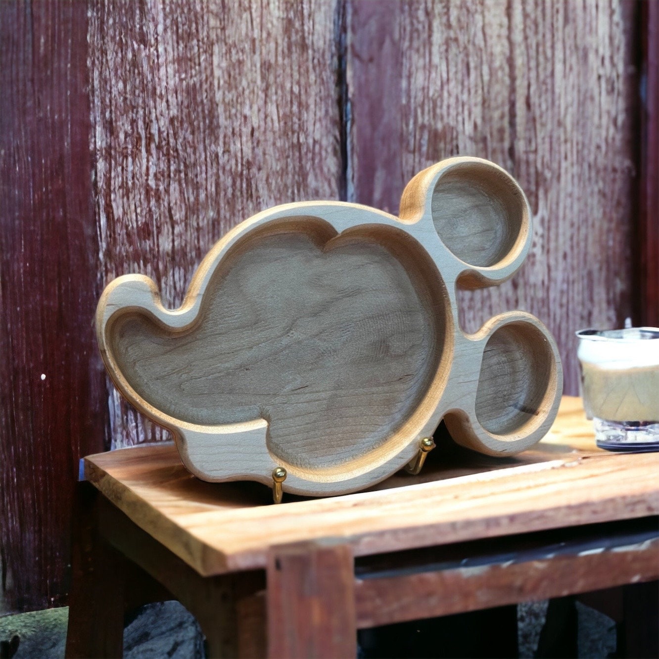 Mickey Mouse Bowl Handmade Wooden Mickey Mouse Shaped Bowl Mickey Mouse ...