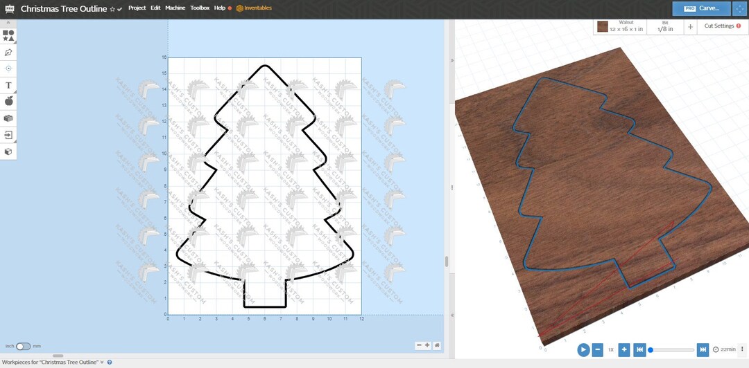 À découper pour sapin de Noël Fichier de contour de sapin de - Etsy Canada