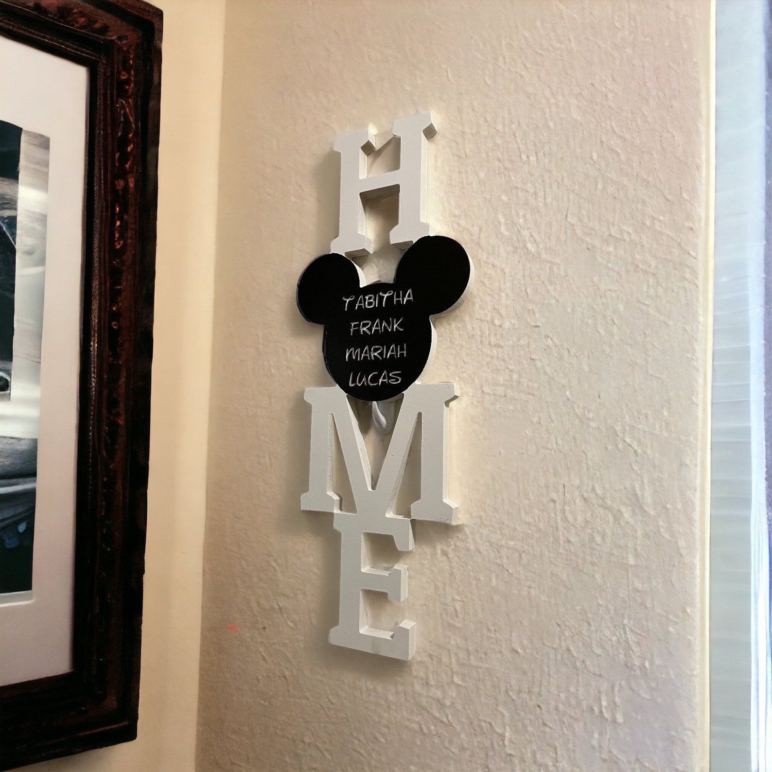 Personalized Mickey Mouse Wall Sign With Custom Names Unique Disney ...
