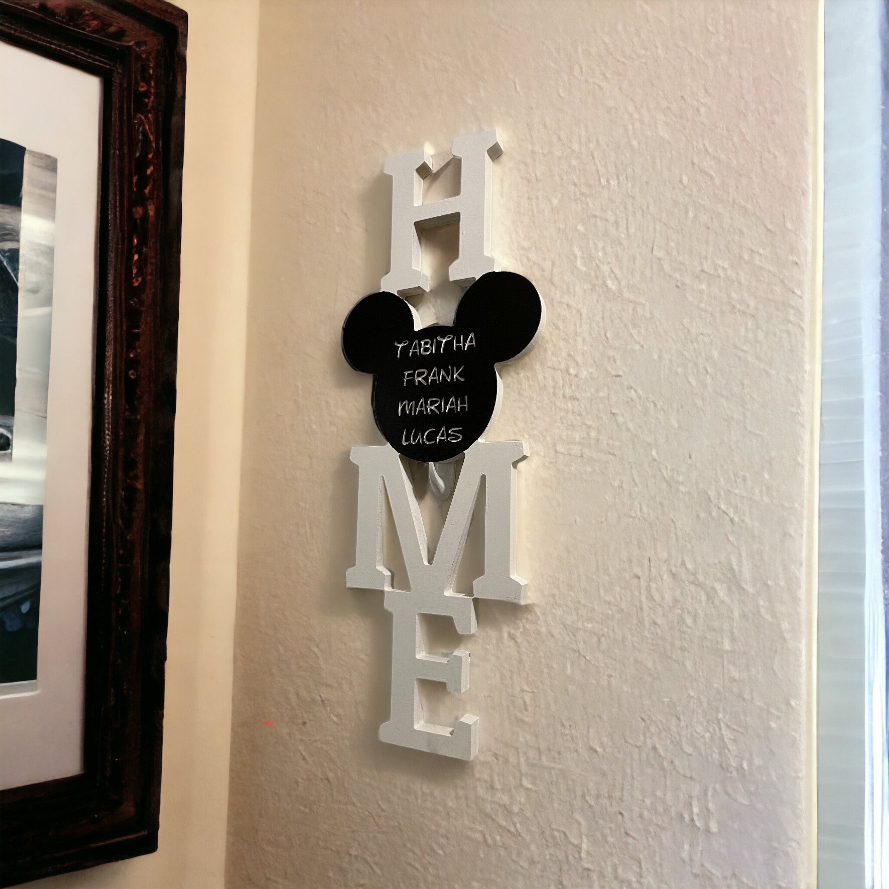 Personalized Mickey Mouse Wall Sign With Custom Names Unique - Etsy