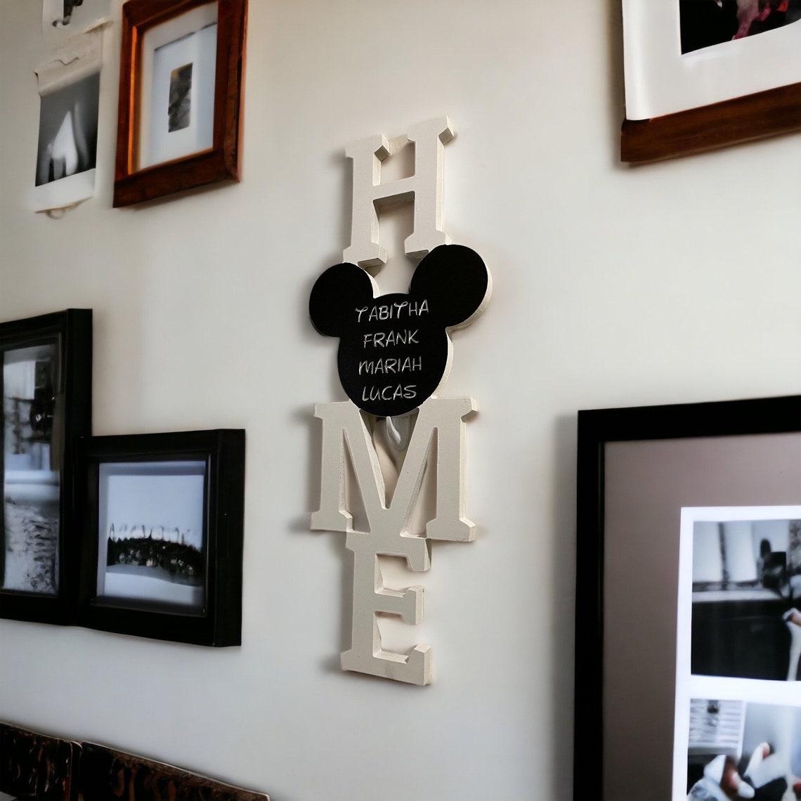 Personalized Mickey Mouse Wall Sign With Custom Names Unique - Etsy