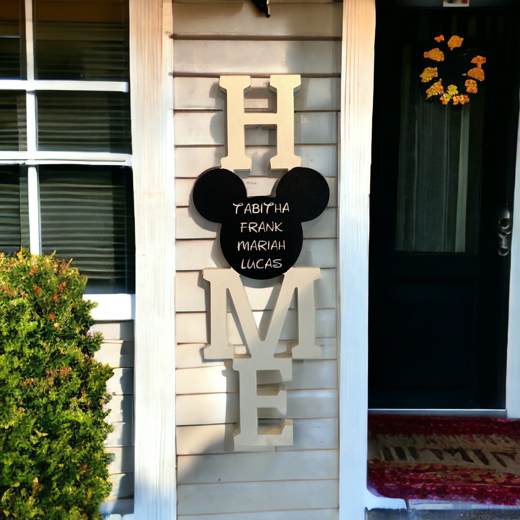 Handmade Disney Home Sign Personalized With Your Names Disney Home ...