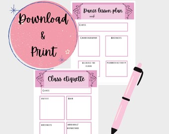 Dance Teacher Organization Bundle Teacher Planner Collection PURPLE ...