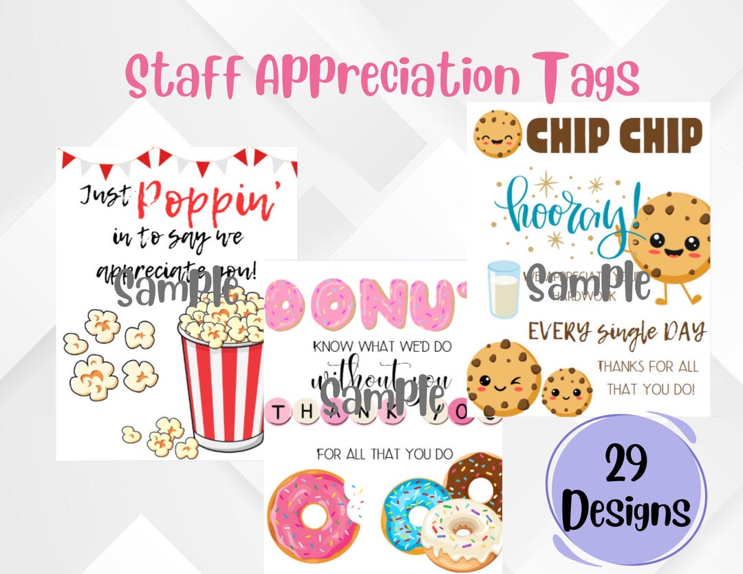 Staff Appreciation Signs – Printable Thank You Signs for Teachers ...