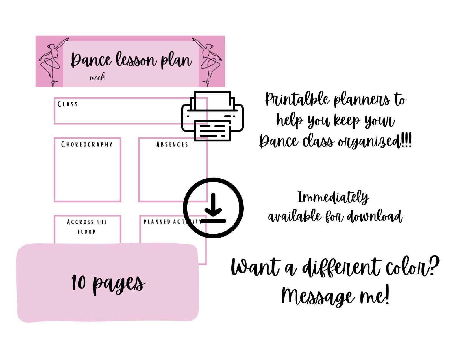 Dance Teacher Organizing Planner - Etsy