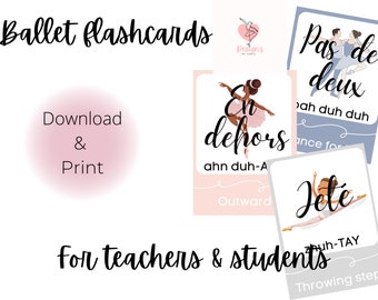 Flashcards, Ballet Flashcards, Ballet Terms, Beginner Ballet, Dance ...