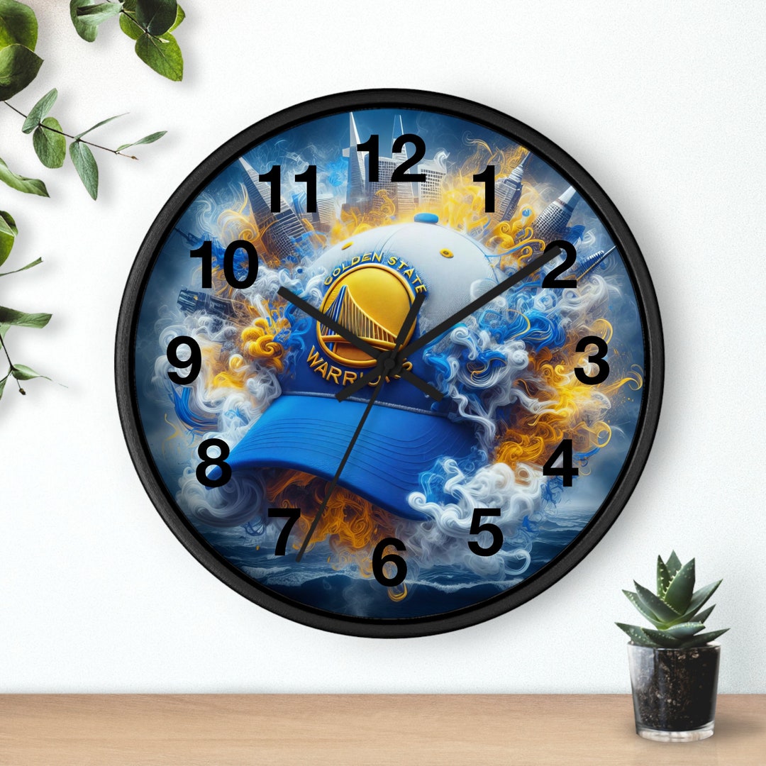 Warriors Wall Clock - Etsy