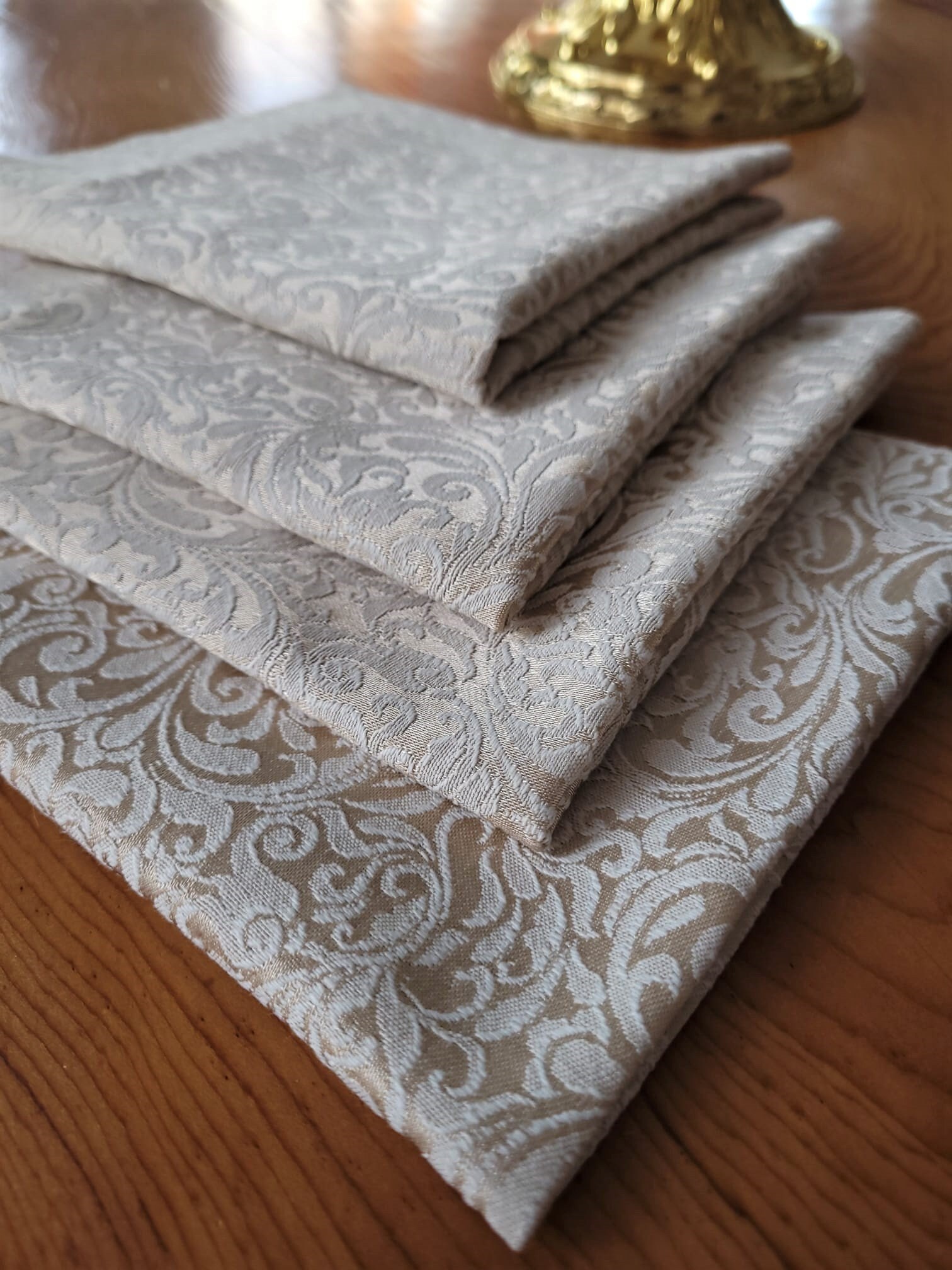 Set of 4 Linen Napkins With Lace Vintage Lace Napkins - Etsy UK