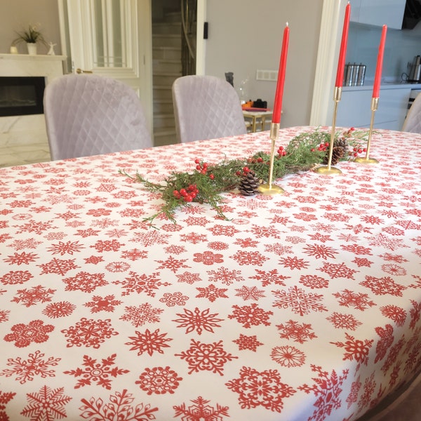 Snowflake Tablecloth - Etsy