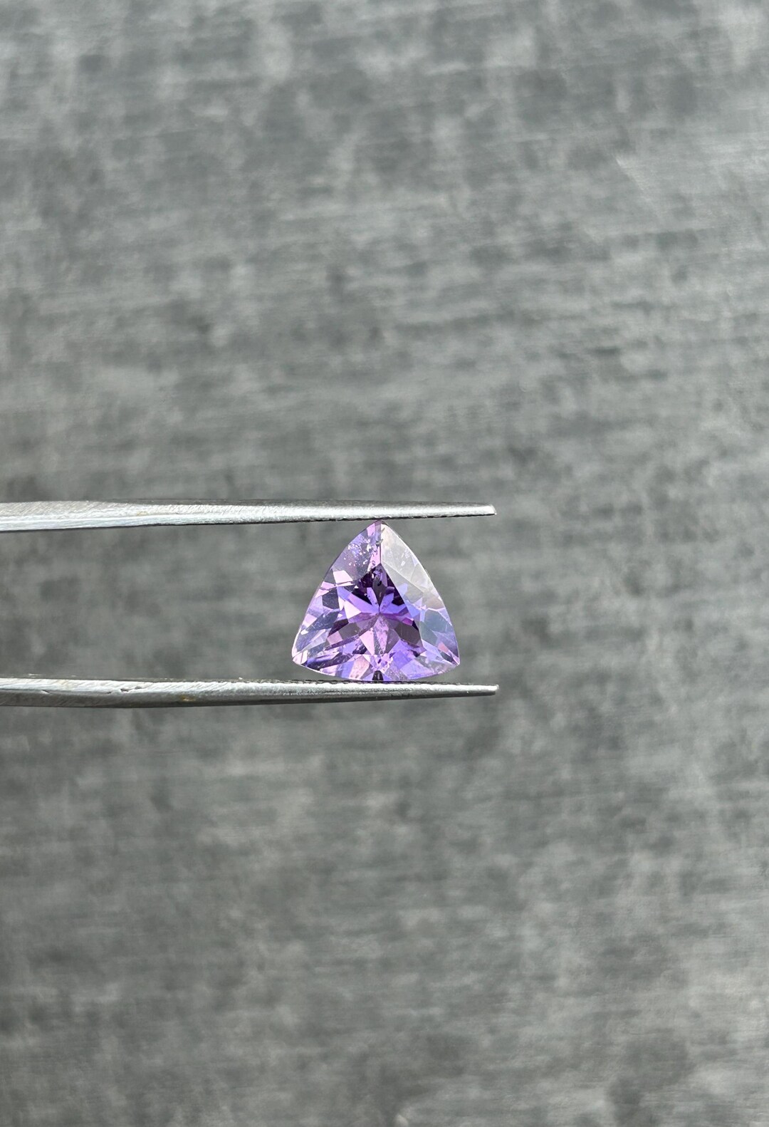 Natural Amethyst, Triangle Shape, 10x10 MM Cut,purple Color,february ...