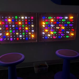 Sensory Light Peg Board Giant Bright Lite Peg Board With Giant Colored ...