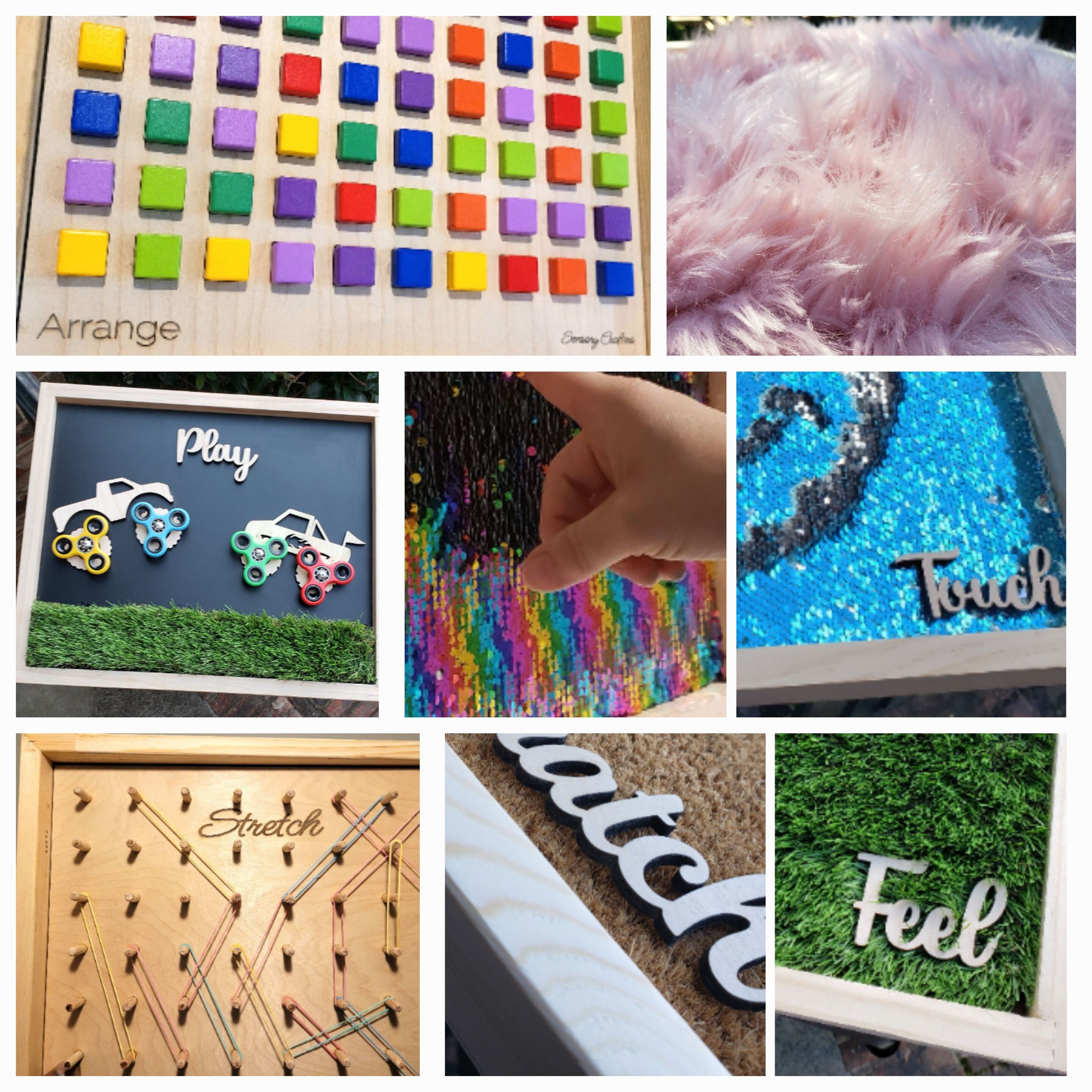 Sensory Wall 8-panels Interactive Activity Wall Sensory Boards - Etsy