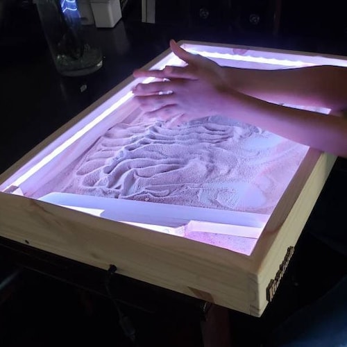 LED Light Sand Tray Color-changing LED Lighting With Remote - Etsy