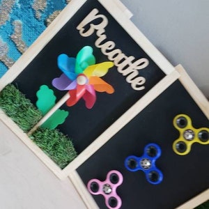 Mini Sensory Board - "breathe" Pinwheels Perfect for Montesorri, Autism ...