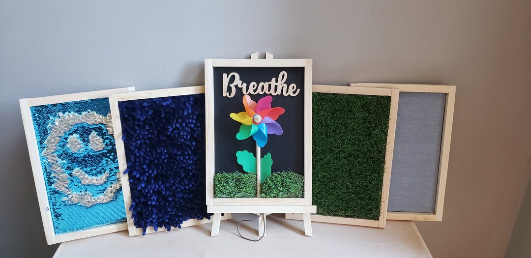 Mini Sensory Board breathe Pinwheels Perfect for Montesorri, Autism ...
