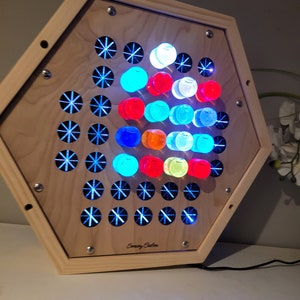 Hexagon Peg Boards Set of 2 With 120 Acrylic Pegs Sensory Activity ...