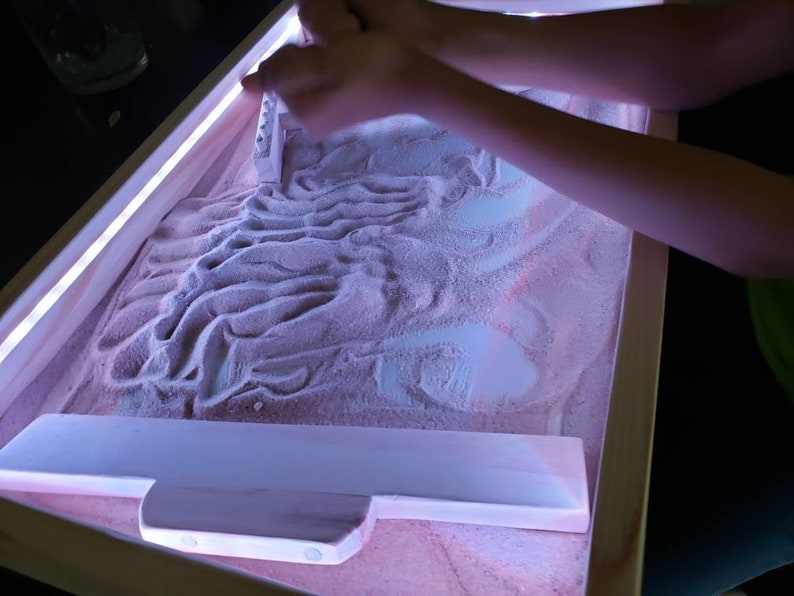 LED Light Sand Tray Color-changing LED Lighting With Remote and ...