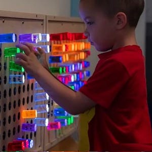 Wall-mountable Giant Light Peg Board - A Jumbo-sized Take on a Classic ...