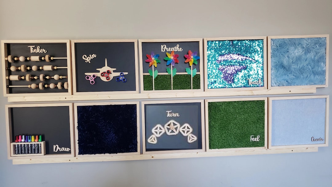 DIY Sensory Wall With 10 Unique Sensory Wall Panels, Sensory Panels for ...
