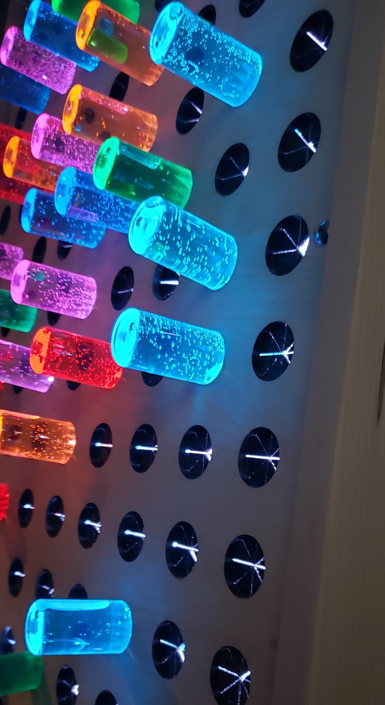 Sensory Light Peg Board Giant Bright Lite Peg Board With Giant Colored ...