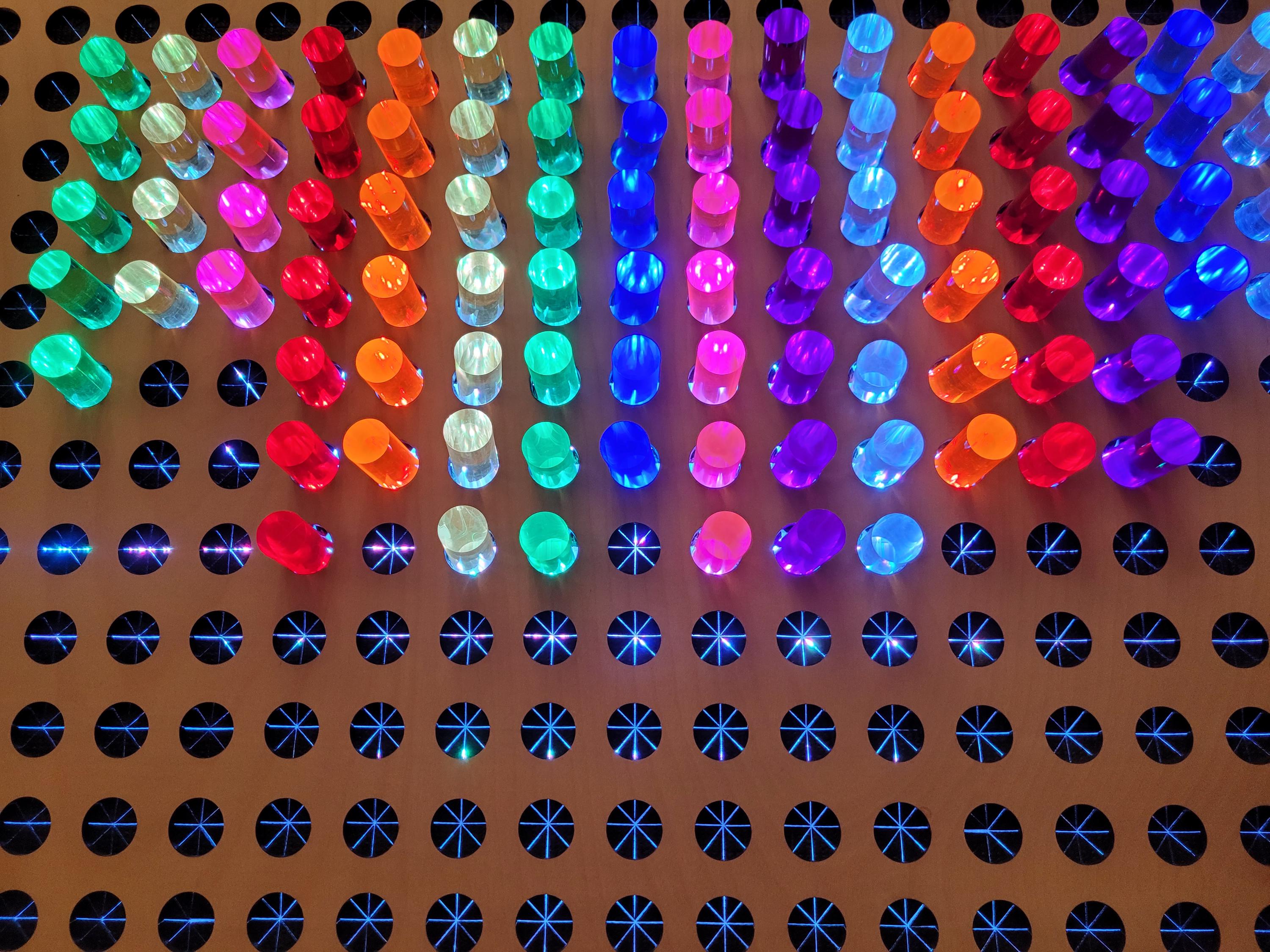 Lite-brite Inspired Giant 3ft LED Pegboard With Colored Light Pegs (38 ...