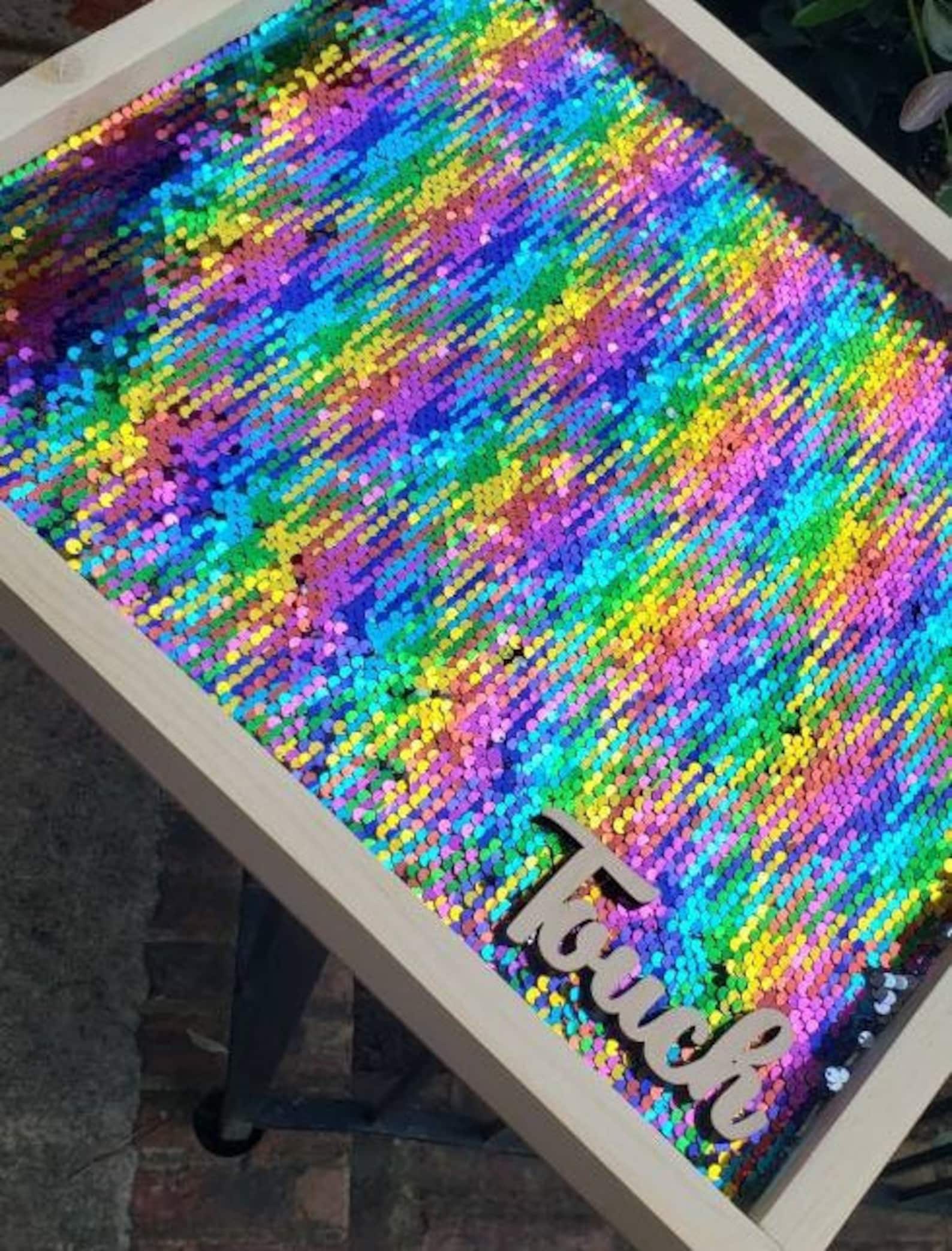 Rainbow Sequin Drawing Board, Rainbow Reversible Sequin Board, Mermaid ...